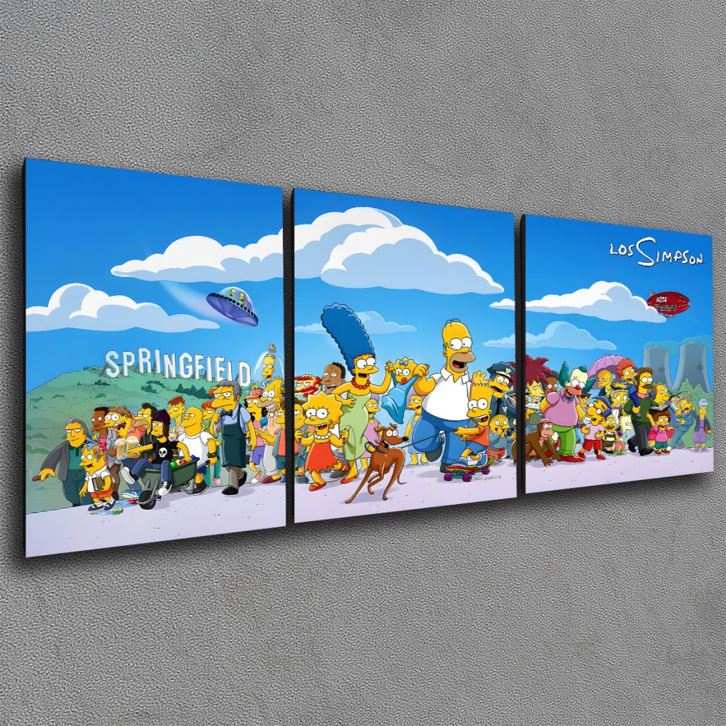 Cuadro Triptico Los Simpson – The Wild